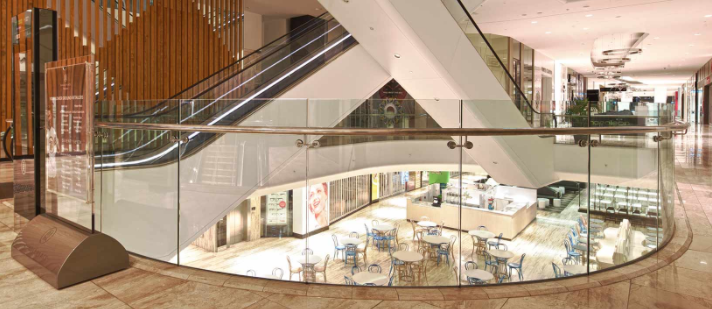 Irish interior design glass fit out commercial glass safety balustrades ...
